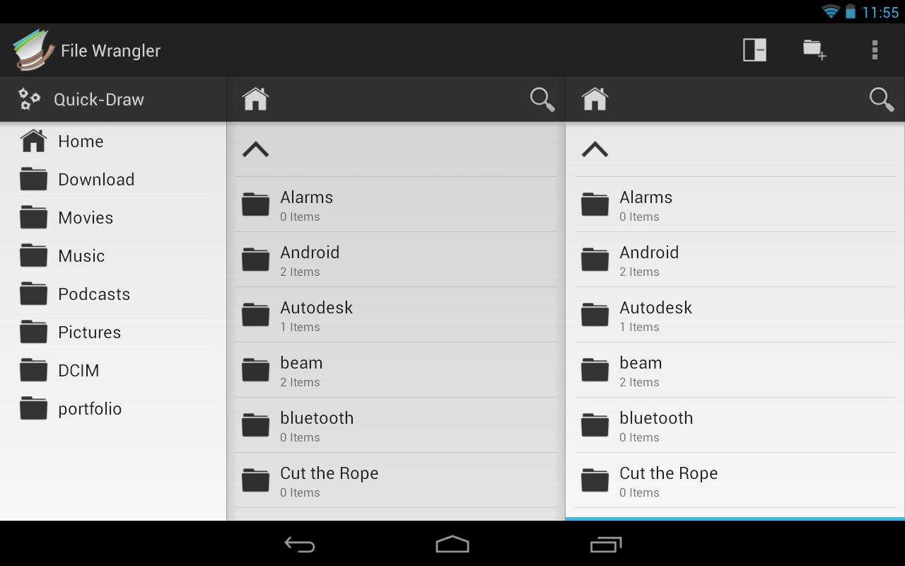 File Wrangler Is A Free And Very Simple Android File Browser