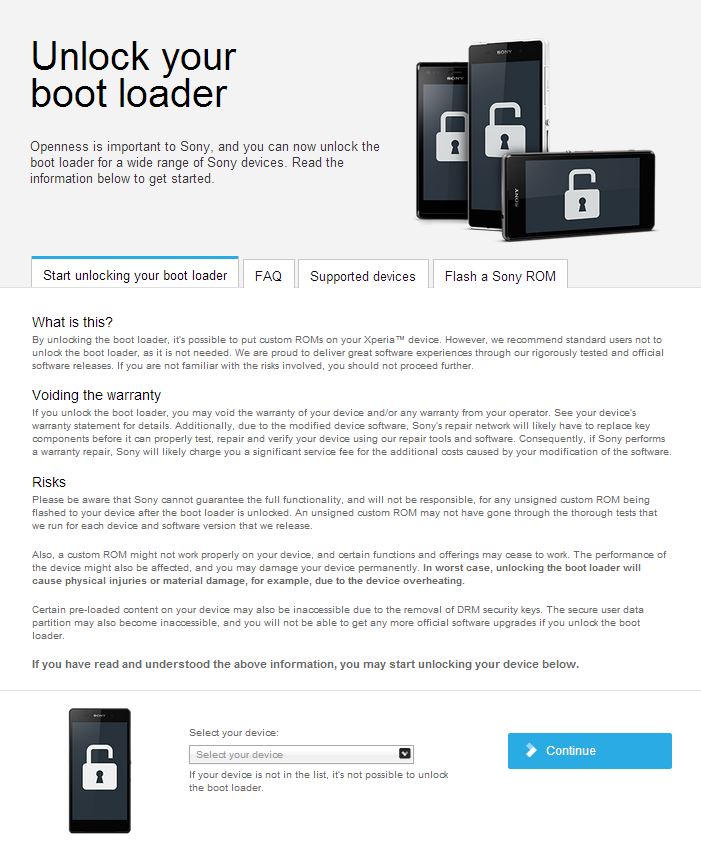 Sony's Bootloader Unlock Service Gets A Much-needed Facelift