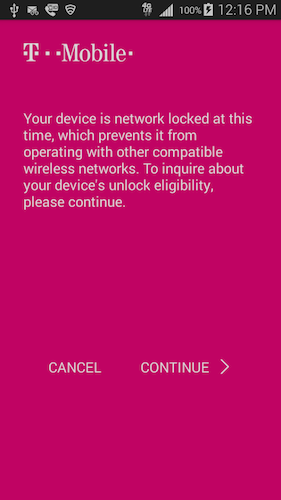 T-Mobile Device Unlock Will Unlock Your Device, If You Own A Galaxy Avant