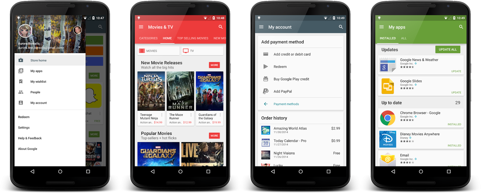 Play Store 5.1 Finally Allows You To View Only Purchased Apps From ...