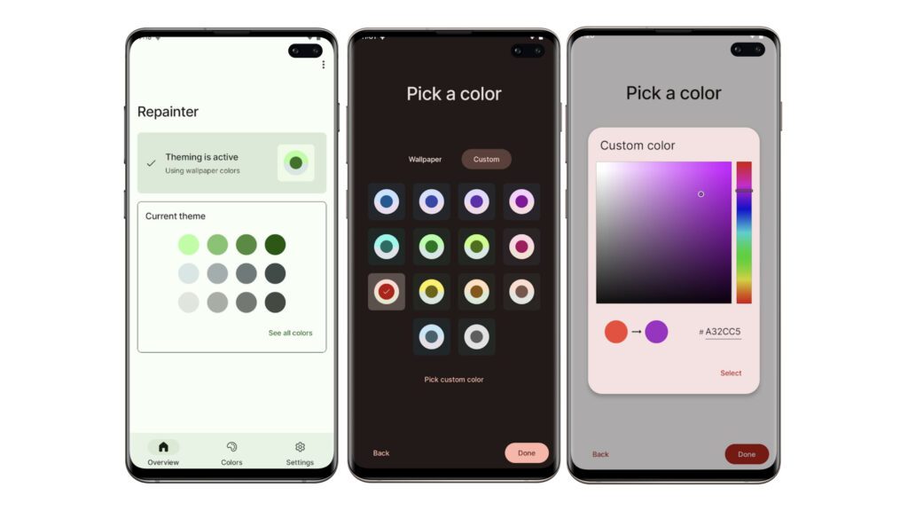 Material You Customization App Repainter Now Listed On Google Play Store