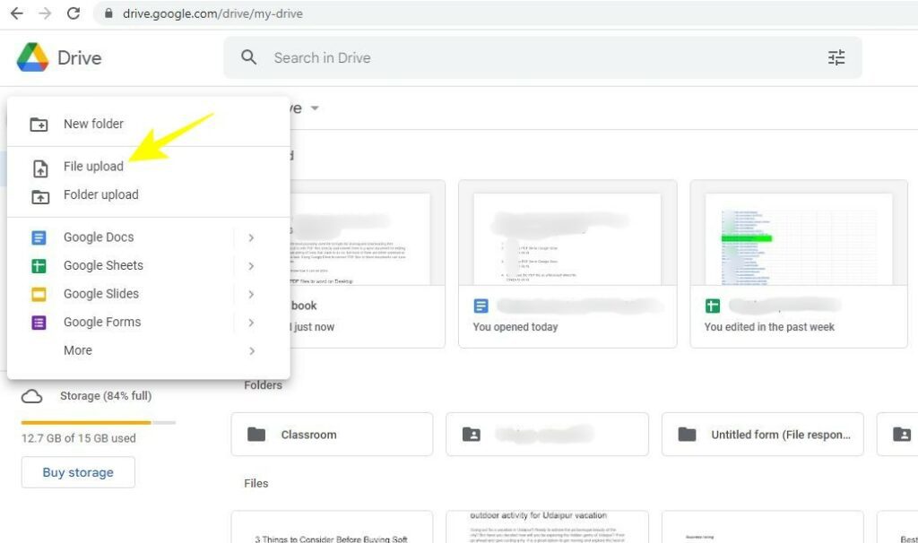 How To Convert PDF Files To Word Using Google Drive