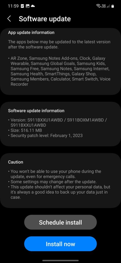 First Samsung Galaxy S23 Software Update Brings February 2023 Security ...